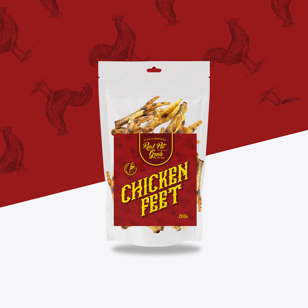 Chicken Feet – 200g – Real Pet Grub – Sheffield